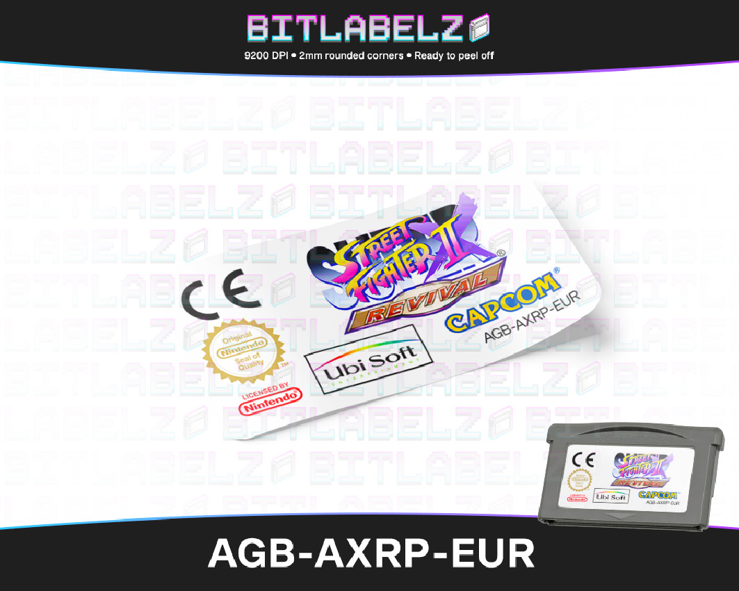 Super Street Fighter II Revival - Game Boy Advance Label [AGB-AXRP-EUR]